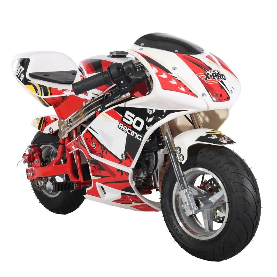 X-PRO 40cc Pocket Bike Gas Powered 4 Stroke Kids Mini Bike Off Road ...
