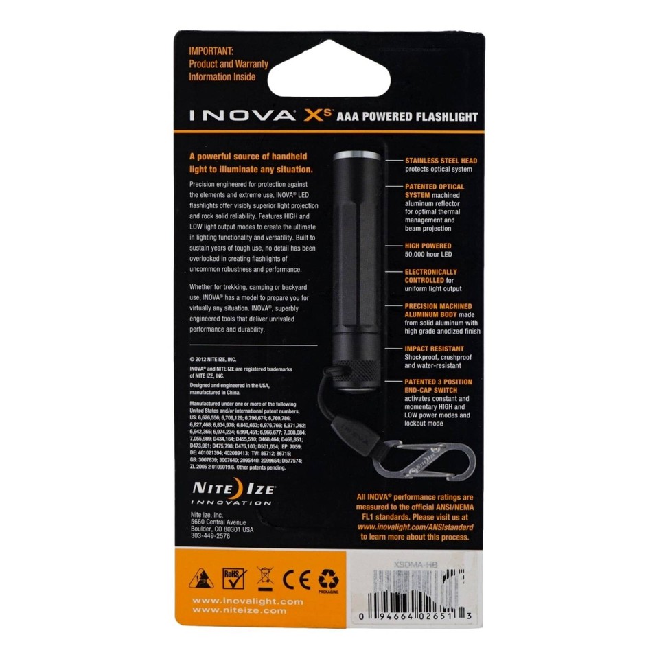 Nite Ize Inova XS LED Flashlight 53 Lumen Water Resistant Mossy Oak ...