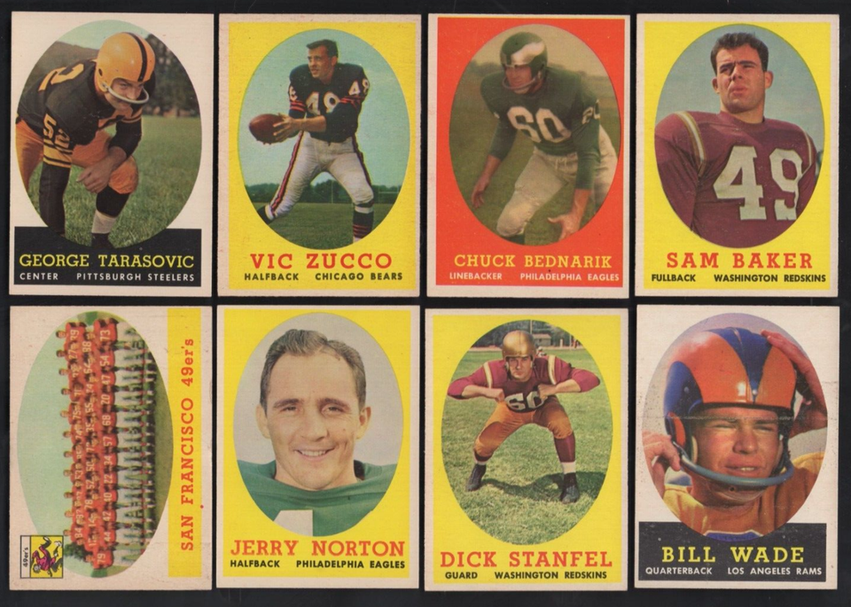 1958 Topps Football Complete Set NRMT 6 Keys SGC Graded Jim Brown RC | eBay