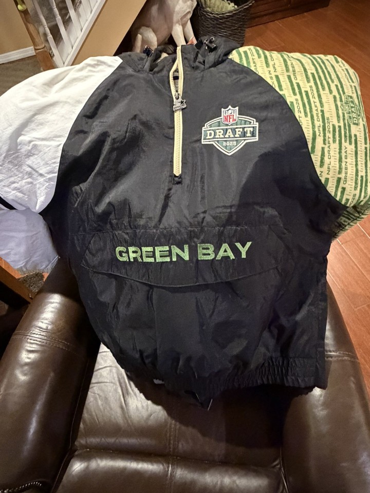 GREEN BAY PACKERS NFL Draft 2025 STARTER Jacket 🏈 SZ XL🏈 Limited ...