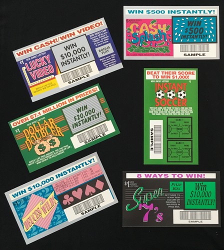 6 Different Oversized New Jersey Lottery Tickets Samples for ...