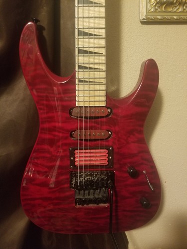 Jackson JS34Q Dinky wHot Bridge Pickup DKA-M Transparent Red | eBay