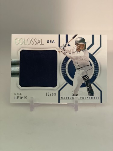 2021 Panini National Treasures - Colossal Materials #CM-KL Kyle Lewis ...
