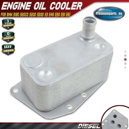Engine Oil Cooler for BMW E46 E90 E91 E61 X3 318d 320Cd 320d 520d ...