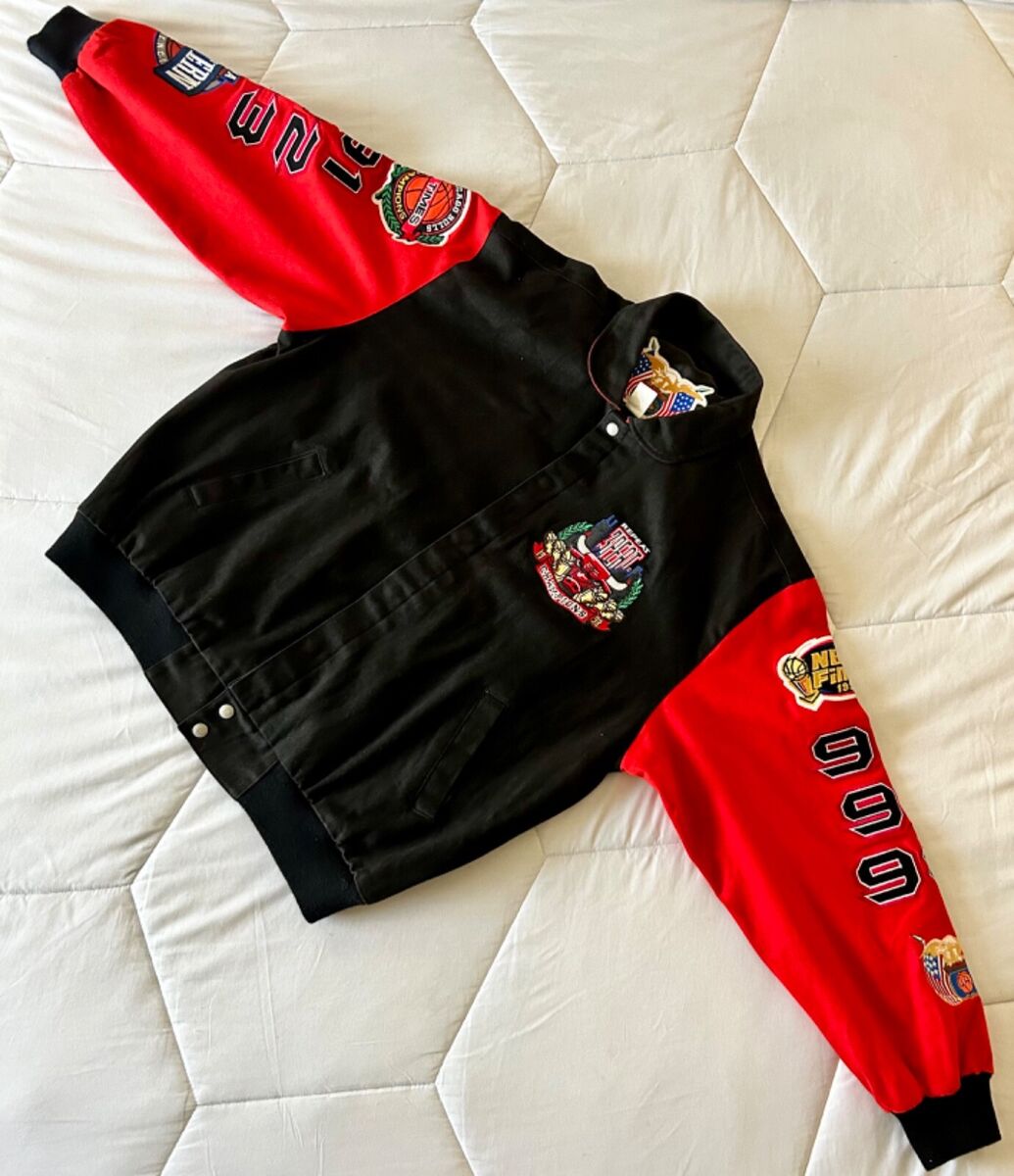 Vintage Chicago Bulls Jeff Hamilton L Jacket Repeat 3Peat Vintage Chicago Bulls Jeff Hamilton L Jacket Repeat 3Peat