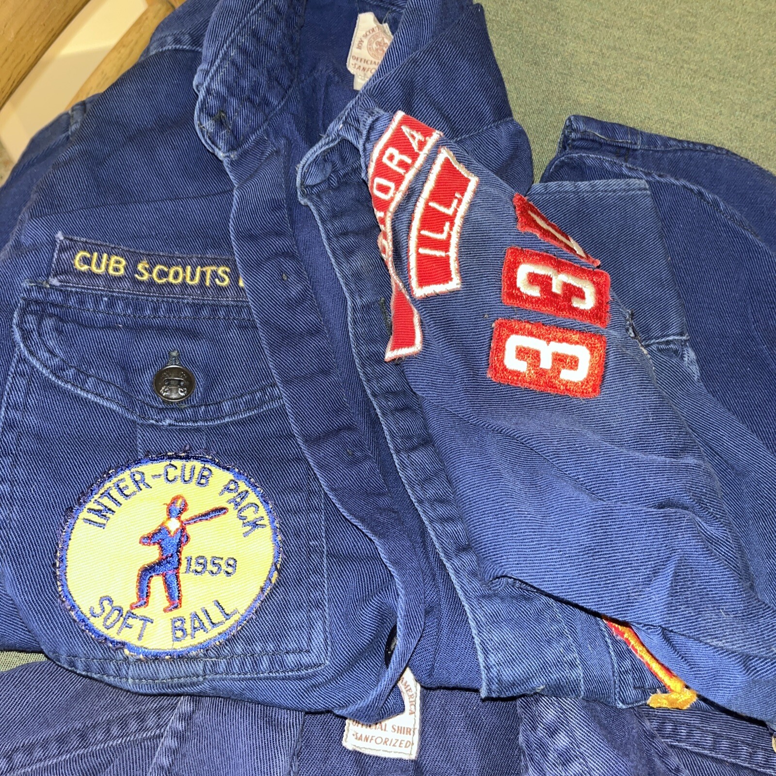 Vintage Cub Scout Uniform Shirts Sash 28 Patches Pants Cap 50’s 60’s | eBay