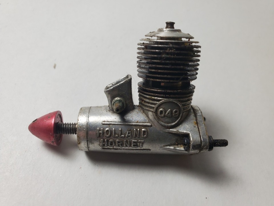 Vintage Holland Hornet .049 Model Plane Engine Free Flight Control Line ...