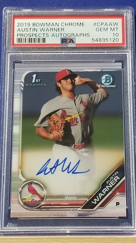 Austin Warner - 2019 Bowman Chrome Autograph PSA 10 | eBay