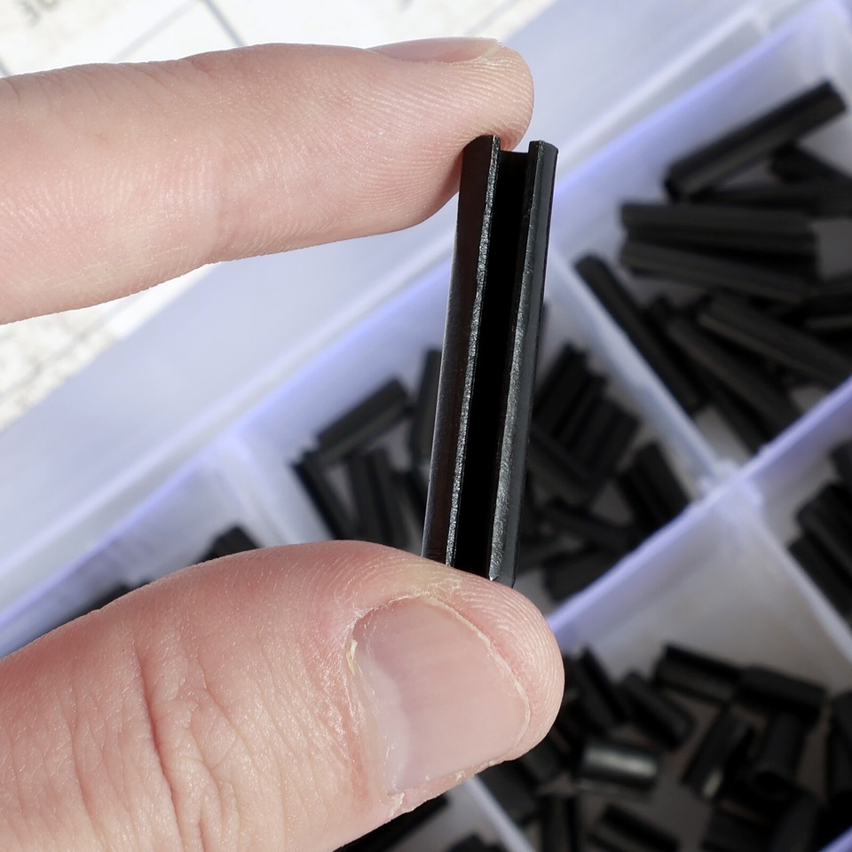 430Pcs Roll Pin Assortment Set Carbon Steel Slotted Spring Pin Kit ...