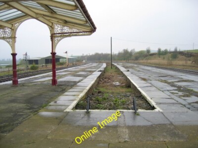 Photo 6x4 Hellifield Station - disused platform Looking north west from ...