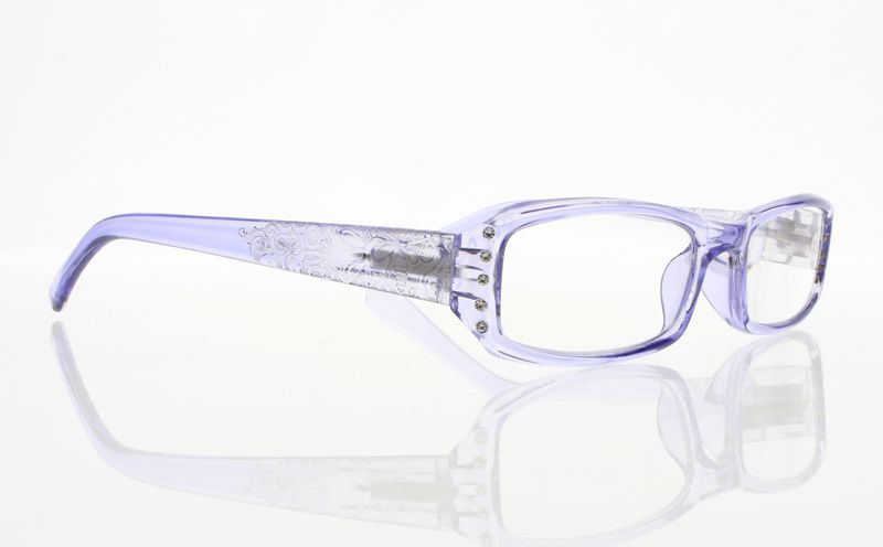 Fashion 4 Colors Rectangle Frame Rhinestones Flowers Reading Glasses +1 ...