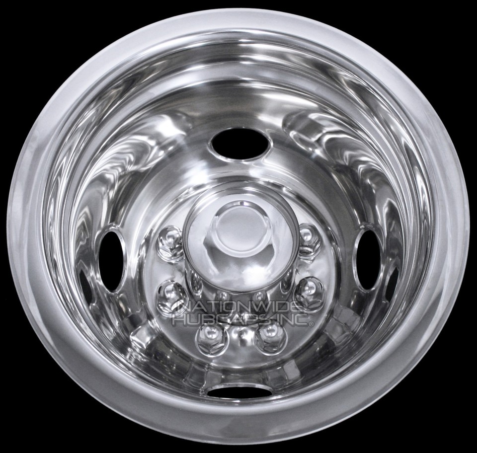 4 FORD 16" Dual Steel Wheel Simulators Dually 8 Lug Rim Skins Liners ...