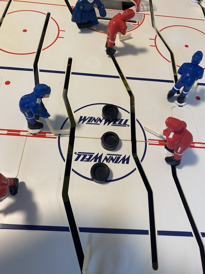 🏒VTG IRWIN POWER PLAY TABLE TOP NHL HOCKEY GAME TOP CORNER COMPLETE ...