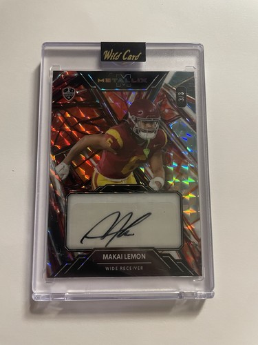 Makai Lemon 2025 Wild Card Metallix Glass Rookie Auto /5 USC Trojans | eBay