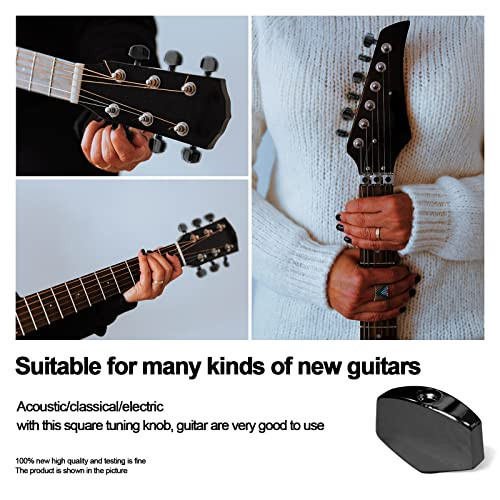 6PCS Metal Square Guitar Tuning Peg Tuners Machine Head Replacement ...