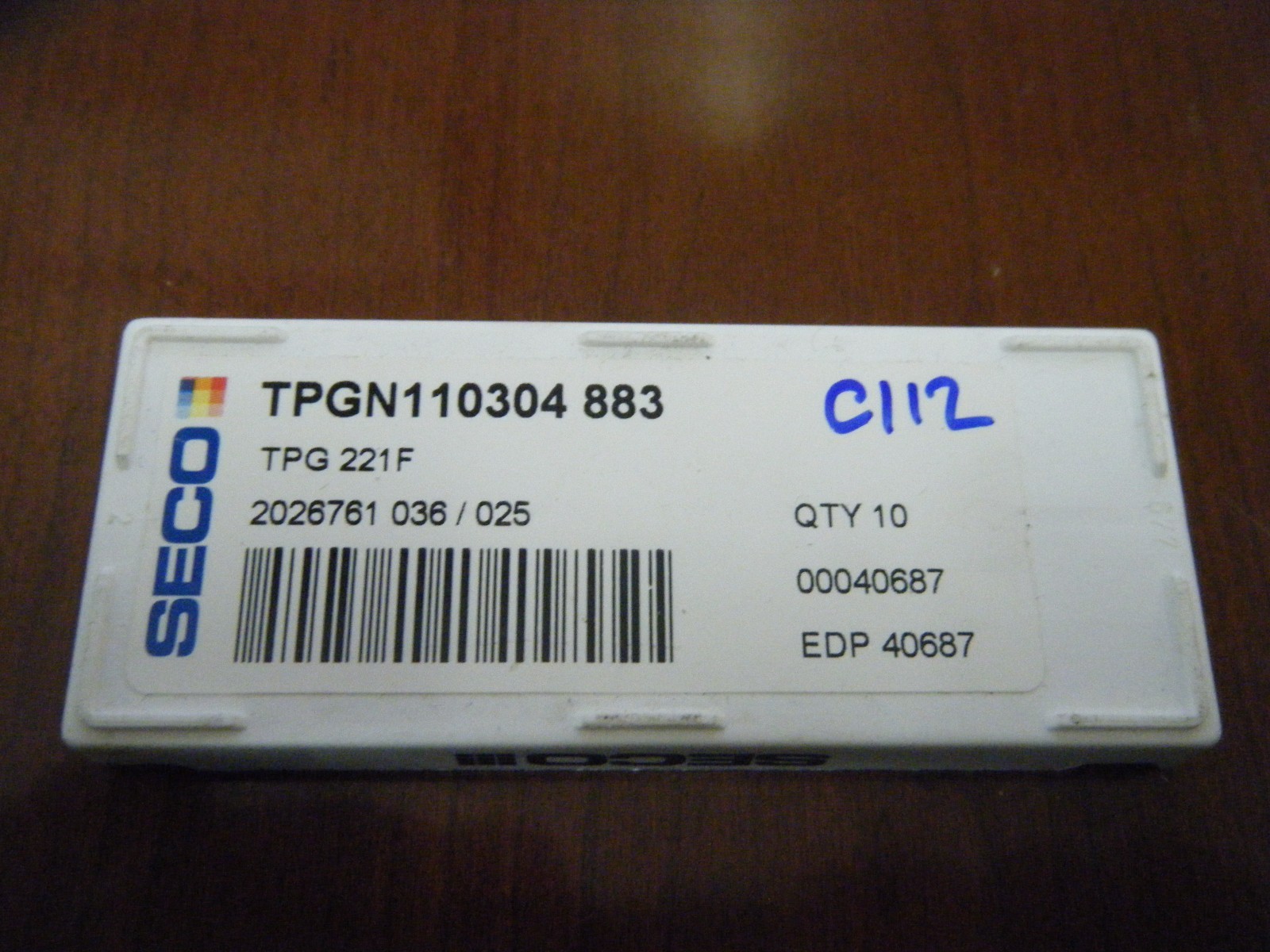 SECO TPGN110304 883 (TPG 221F) INSERTS (PACK OF 10) | eBay