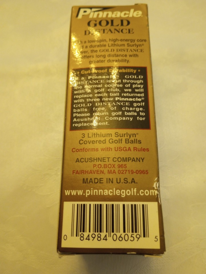 Pinnacle Gold Distance golf balls 3-pack | eBay