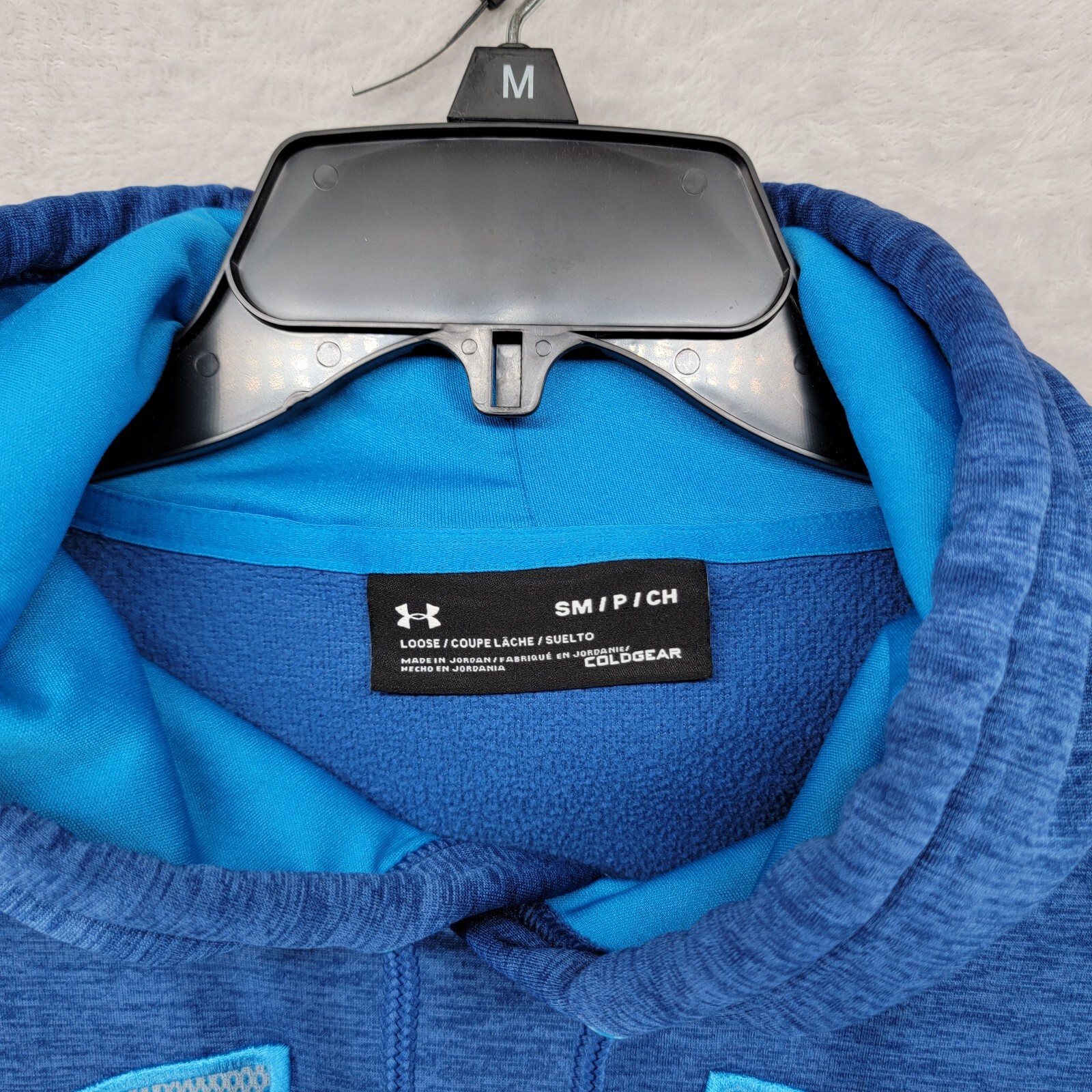 Under Armour Men's Logo Hoodie Blue Long Sleeve Loose Fit Sweater ...