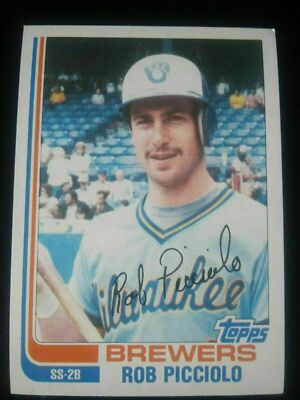 1982 Topps Traded Rob Picciolo Baseball Card #89 T Milwaukee Brewers | eBay