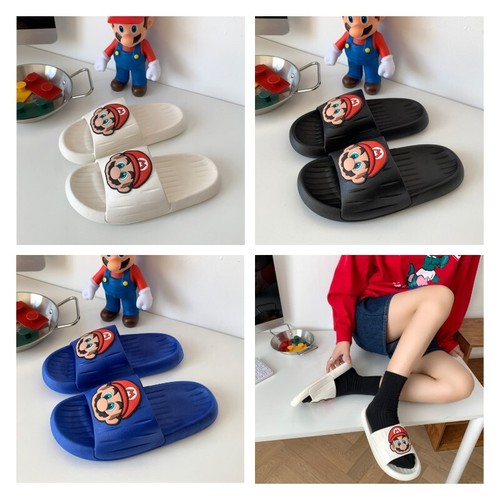 Mario Super Bros Sliders Thick-soled Slipper Summer Sandals Slip Shoes ...
