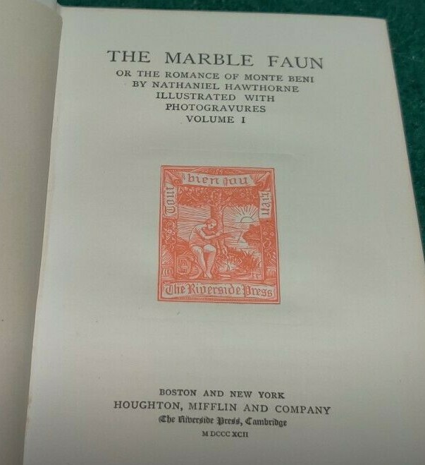 The Marble Faun Nathaniel Hawthorne