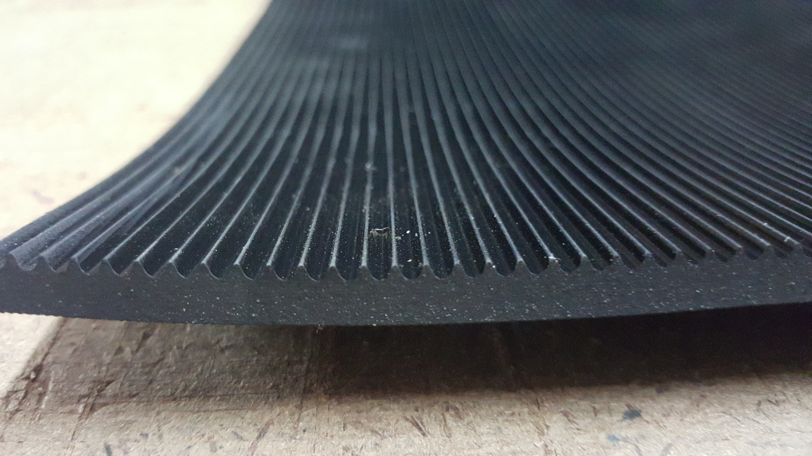 RIB RUBBER MATTING BLACK 1/4 THK X 48" WIDE | eBay