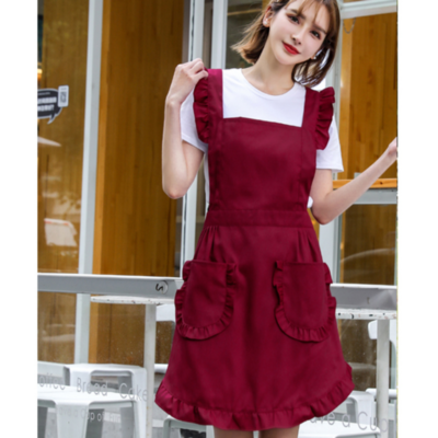 Ruffle Pinafore Bib Apron