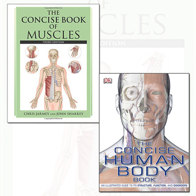 Concise Book of Muscles and Concise Human Body Book 2 Books Collection ...