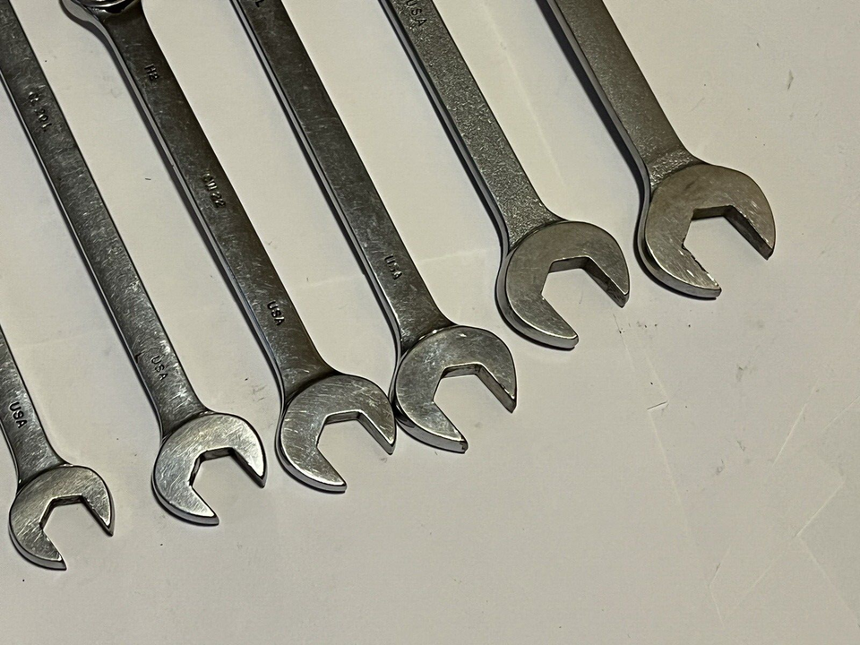 MAC Tools SAE Combination Open End Box Wrench Set 10 pc Chrome 1/4 - 7/ ...