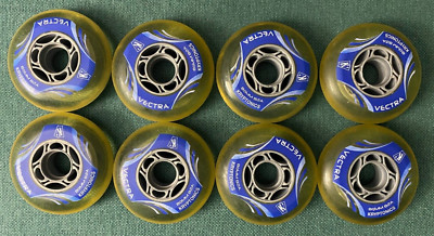 NEW Lot Of 8 Vectra KRYPTONICS 80mm 82A Inline Skate Wheels | eBay