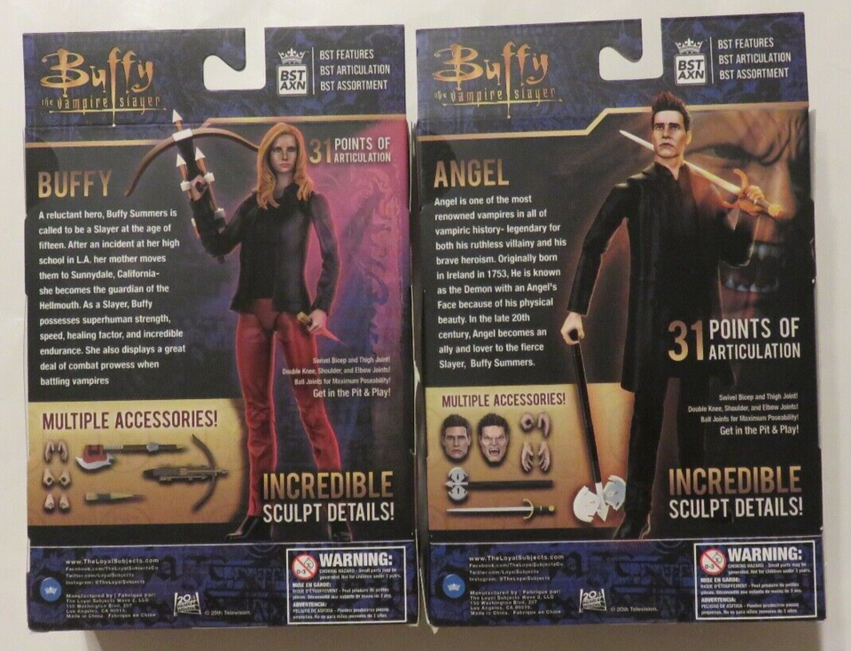 Buffy The Vampire Slayer ANGEL And BUFFY Action Figures AXN Loyal ...