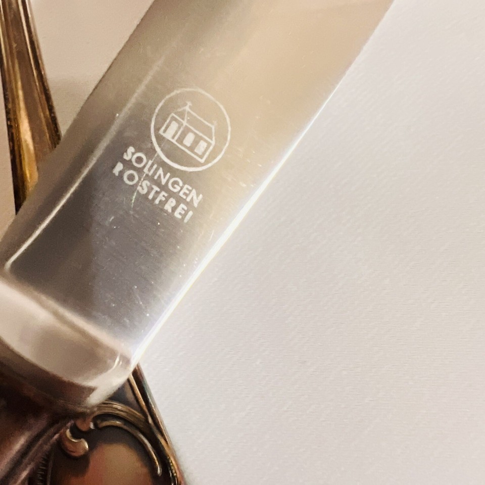 32pc Vintage Rostfrei Solingen 100 Silverplate Flatware Silverware Set ...