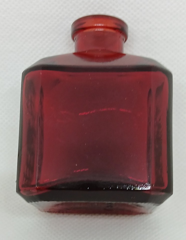 Wheaton Ruby Red Glass Inkwells Bottle (Empty) Made By Waterman Salem ...