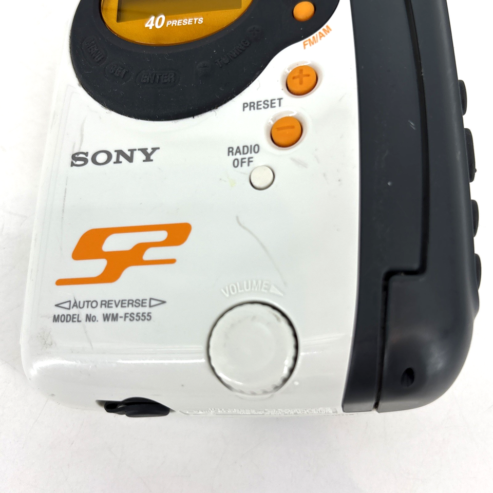 Sony Walkman S2 WM-FS555 Sports Cassette Player TV/Weather/FM/AM Tested ...