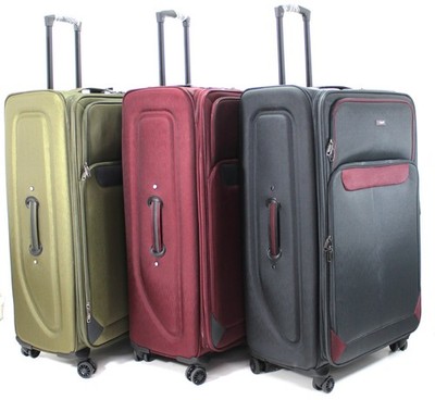 33Inch X LARGE 4/8 Wheel Suitcase Soft Shell Luggage Case Lightweight ...