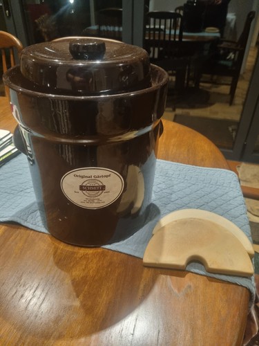 Gartopf Schmitt Fermentation Crock Pot for Sauerkraut, Original Weights ...