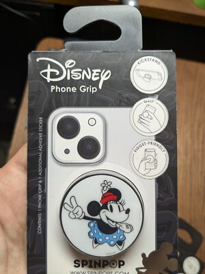 Minnie Mouse Peace Sign Spinpop phone grip, Disney | eBay