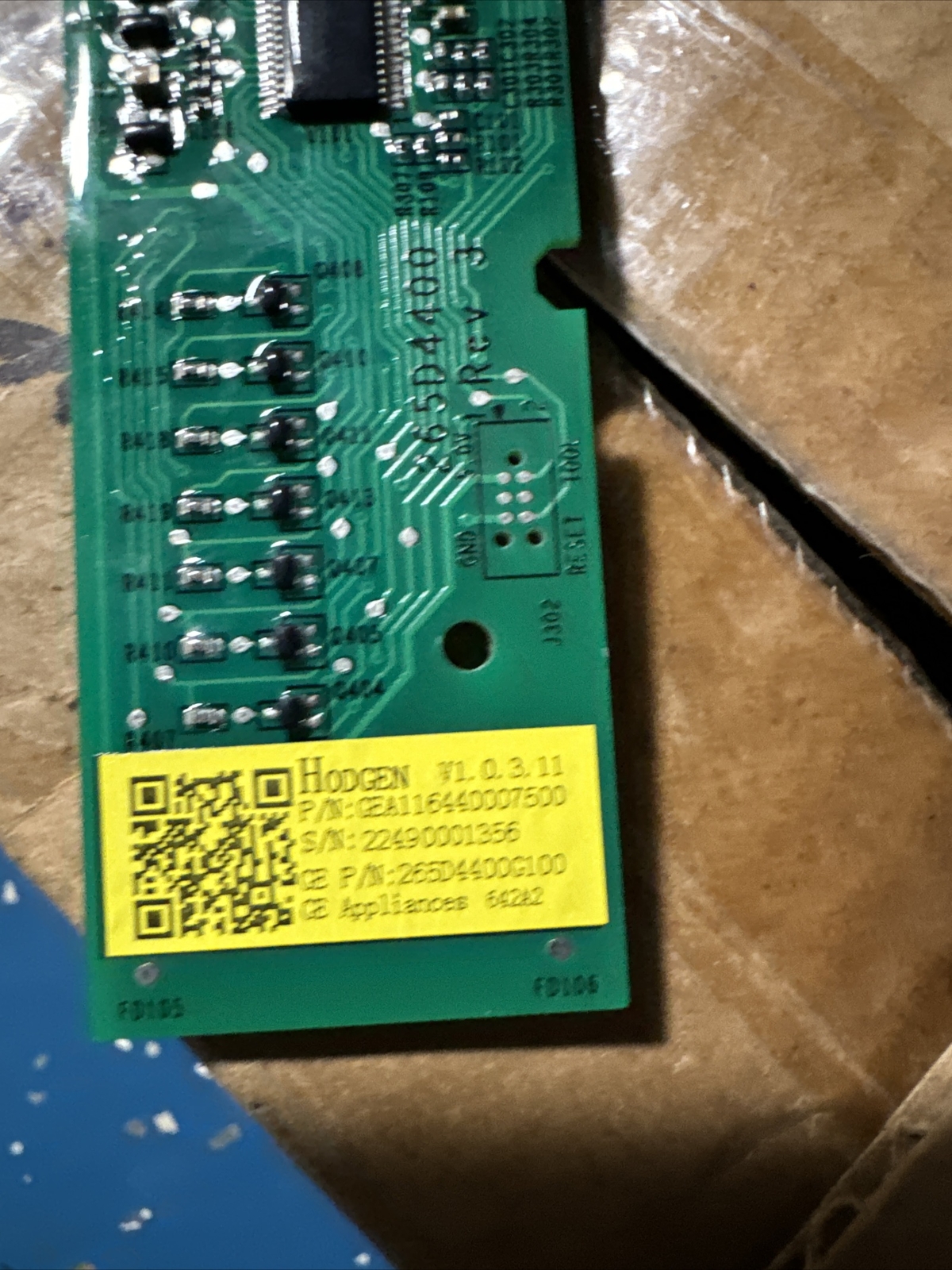 265D3440G804 GE Dishwasher Control Board Lifetime Ships Today for sale ...
