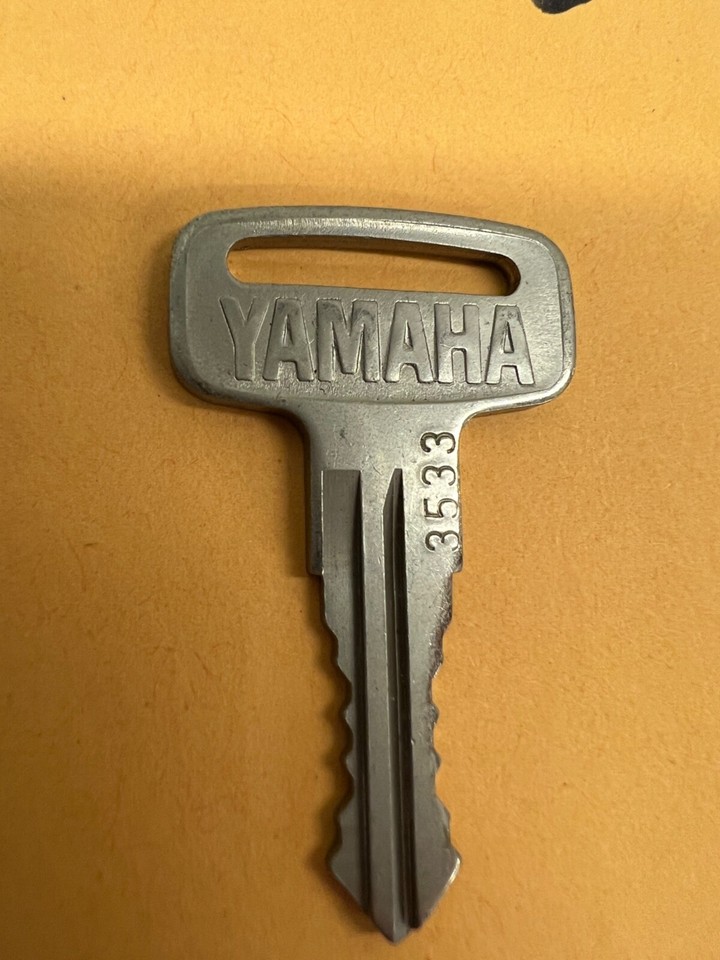 NOS YAMAHA MOTORCYCLE KEY GENUINE JAPAN ORIGINAL OEM PRE CUT # 3533 | eBay