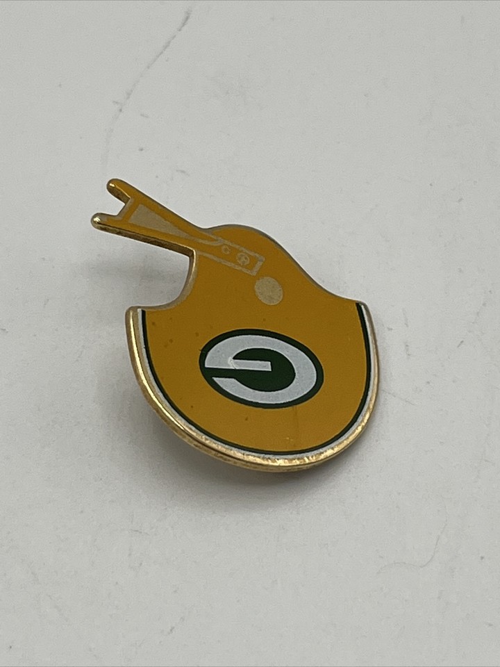 Double Bar Helmet Shaped Pin Green Bay Packers Vintage 1970s | eBay