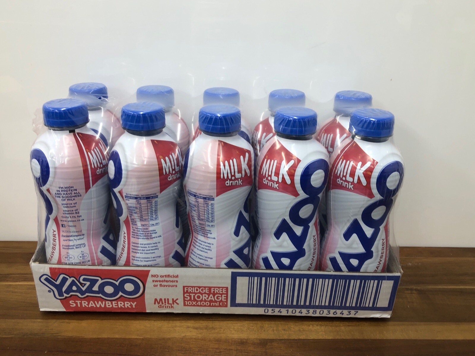 Yazoo Strawberry Milk Drink 10 Pack 10 X 400ml Milkshake , Low Fat ...