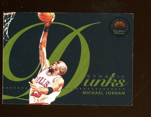 1993-94 Skybox Premium Dynamic Dunks #D4 Michael Jordan Chicago Bulls ...