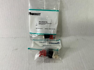 Panduit RKJ5E88TBL RAW TX-5E Modular CAT5e Black Jack (6 pcs) | eBay