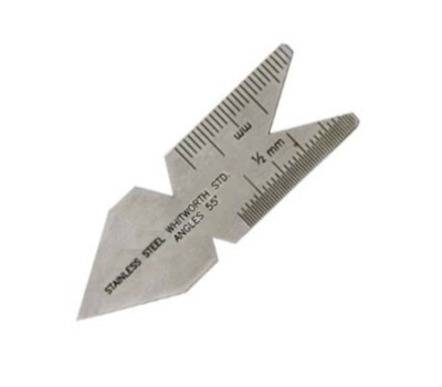 SS Steel Centre Gauge Fish Tail Screw Thread Pitch Cutting Gauge ...