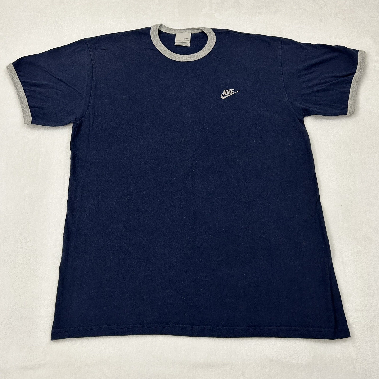 Vintage Y2K 2000s Nike Swoosh Logo Sportswear Navy Bl… - Gem