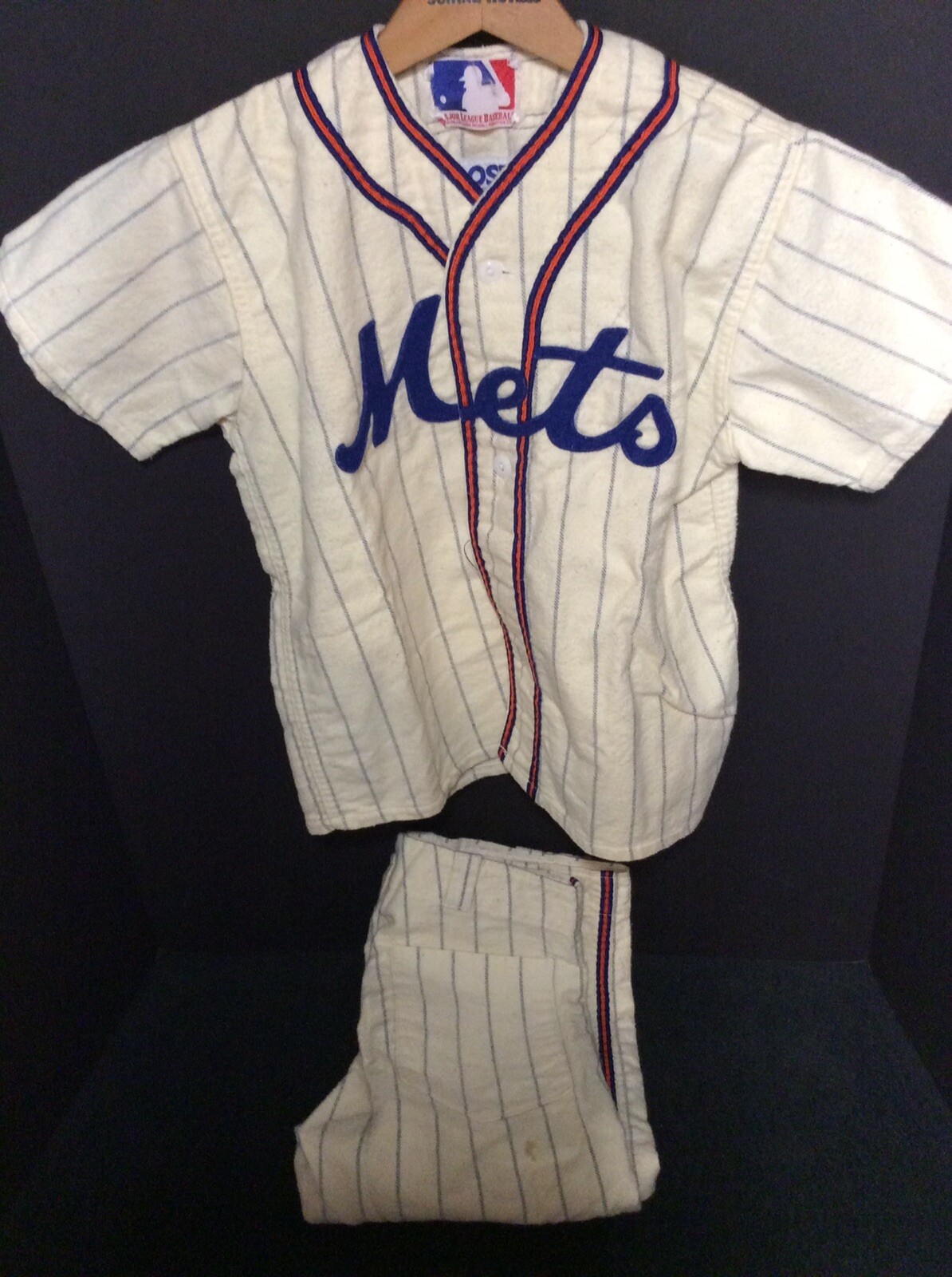 Vintage N.Y. Mets Post Co. Pinstripe Childrens 2 Pc. Uniform (Sz L.) | eBay