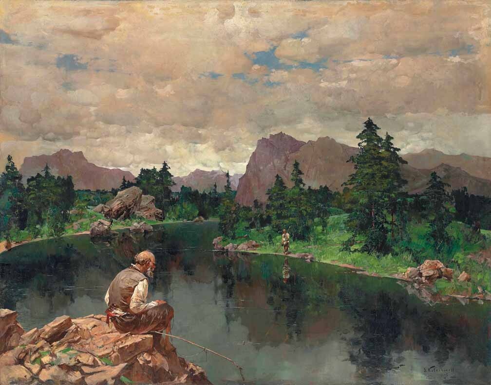 Stepan Kolesnikoff Anglers Canvas Print 16 x 20 | eBay