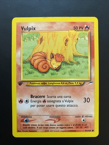 Pokemon Vulpix 91/105 Neo Destiny Ita 1st Edition Common | eBay