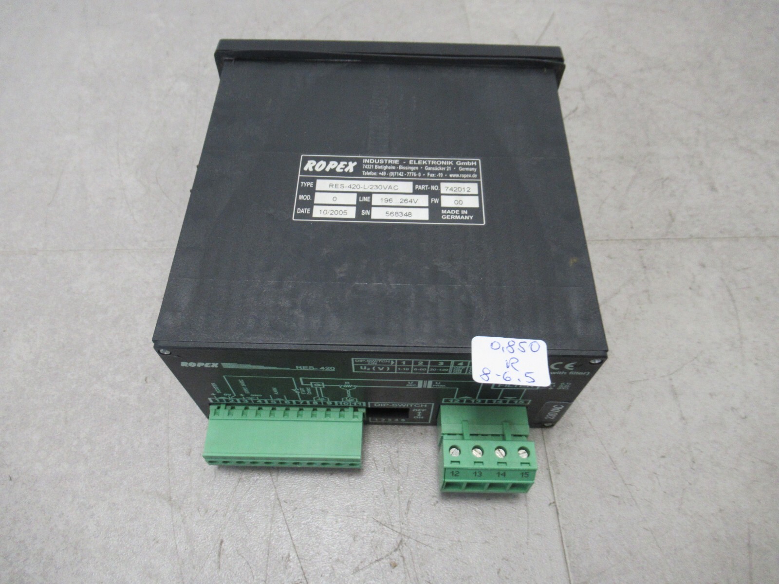 Ropex Resitron Res-420-l/VAC Digital Temperature Regulator for ...