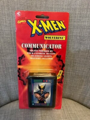 X-MEN Wolverine Communicator Toy- 90s Vintage with phrases and lights ...